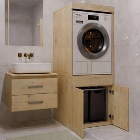 Skříňka na pračku nebo sušičku POLA TWIN 1S dub artisan
