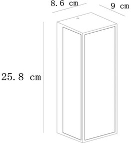 Lucide 15802/01/30 - Venkovní nástěnné svítidlo DUKAN 1xE27/15W/230V IP65