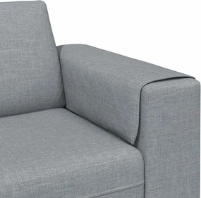 Pohovka do obývacího pokoje Světle šedá 250 x 77 x 76 cm 3335081
