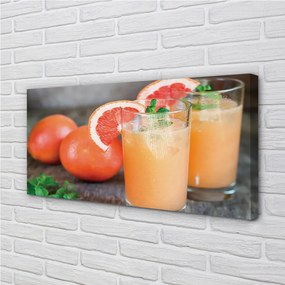 Obrazy na plátně grapefruit koktejl 125x50 cm