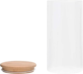 Skleněné dózy s bambusovým víčkem 4 ks 1200 ml 150705