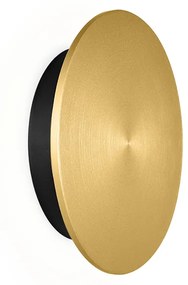 Designové nástěnné svítidlo Miles Round  Designové nástěnné svítidlo Miles Round Dekor: Hliník - zlatá, Průměr: 190 mm, Teplota chromatičnosti: 2700…