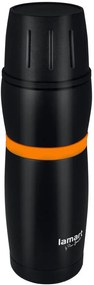 Termoska lamart termoska 480ml černo/oranžová cup lt4054