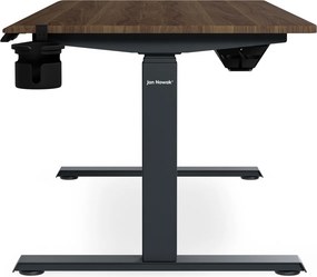 Elektrický stůl s regulací výšky ergonomický antracitový/ořech,1400x700 mm: ARIA