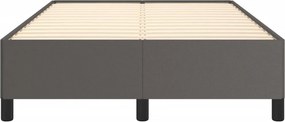 Rám postele bez matrace šedý 120x190 cm umělá kůže 3269649