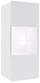 Závěsná vitrína CALABRINI C-16 Barva: Bílá / bílý lesk