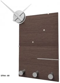 Designové hodiny 10-130n natur CalleaDesign Oscar 66cm (více variant dýhy) Dýha wenge - 89