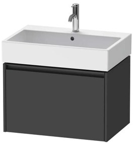 Duravit Ketho.2 - Umyvadlová skříňka 44x68x46 cm, 1 zásuvka, grafit mat K25076049490000