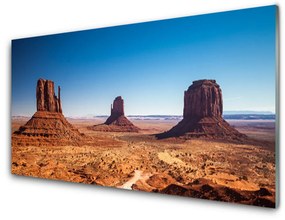 akrylový obraz Poušť Hory Krajina 125x50 cm