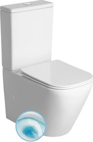Sapho Imala WC kombi 35,5 x 83 x 62 cm Vortex Rimless spodní/zadní odpad keramika bílá PC107V