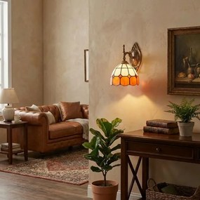 BRILAGI - Tiffany vitrážová nástěnná lampa SIENNA 1xE14/40W/230V