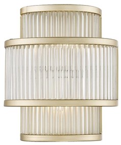 Zuma Line Luxusní nástěnné křišťálové svítidlo Sergio, 2xG9 Barva: Zlatá