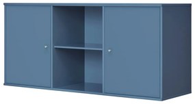 Modrá nízká závěsná komoda 133x61 cm Mistral – Hammel Furniture