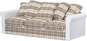 Potah 3místné sekce Grönlid, nerozkládací barva béžová látka pletený vzor, vzorované