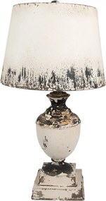 Béžová antik kovová stolní lampa Brocante - Ø 32*60 cm E27/ 1*60W