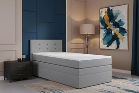 XXXLutz POSTEL BOXSPRING, 90/200 cm, šedá MID.YOU - Postele s úložným prostorem - 000044003405