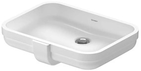 Duravit Soleil by Starck - Umyvadlo 49x35 cm, zápustné, s přepadem, bez otvoru pro baterii, bílá 0397490060