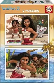 EDUCA Puzzle Vaiana 2 / 2x 100 dílků
