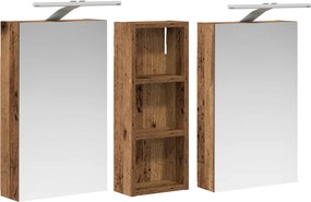 Sada koupelnových skříněk 3 ks 80 x 10,5 x 50 cm 3403662