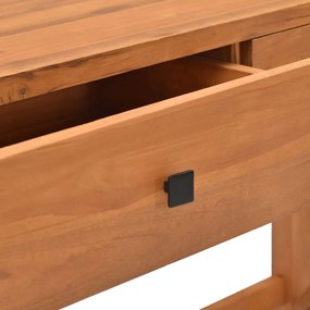 Petromila Psací stůl se 2 zásuvkami 100 x 40 x 75 cm teakové dřevo
