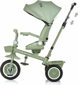 CHIPOLINO Tříkolka se stříškou Marathon 2v1 Pastel Green
