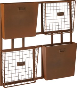 XXXLutz NÁSTĚNNÝ REGÁL, hnědá, 60/8/60 cm Ambia Home - Online Only regály & police - 0042930039