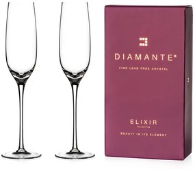 Diamante sklenice na šampaňské Moda 200 ml 2KS