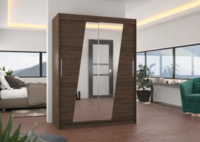 ADRK Furniture Posuvná skříň s zrcadlem BOLTON 150 ADRK-SW-BOL-CH-150