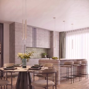 Sollux Lighting Závěsné svítidlo ARCHE 3P béžové