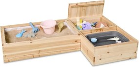 KidLand Pískoviště na balkon 150 x 45 cm přírodní
