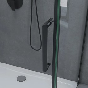 design sprchový kout RAVENA 19 ESG 8mm - BLACK SOFT CLOSE 100-150cm Velikost: 100x80