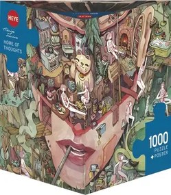 HEYE Puzzle Domov myšlenek / 1000 dílků / 50 x 70 cm