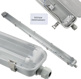 4x hermetické svítidlo Philips LED 2x158cm trubicové svítidlo do garáže a dílny