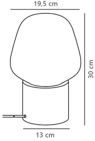 Nordlux - Stolní lampa CHRISTINA 1xE27/25W/230V gumovník