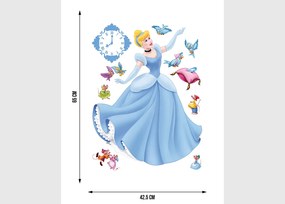 Dětská samolepka na zeď Popelka, Disney | 42.5 x 65 cm | DDK 1759