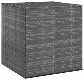 Zahradní úložný box PE ratan 100 x 97,5 x 104 cm šedý 317228
