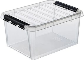 Smartstore Classic Box s víkem, 40 × 30 × 18 cm, 14 l, transparentní