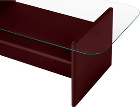Vínový konferenční stolek 63x100 cm Tovo – noo.ma
