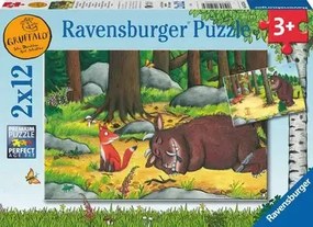 Ravensburger Gruffalo a zvířata v lese / 2x12 dílků / od 3 let