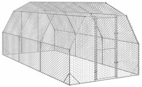 Výběh pro slepice 2,5x10x2,25 m pozinkovaná ocel