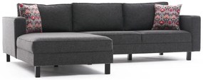 Hanah Home Pohovka KALE antracit levý roh 825BLC2719