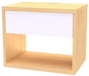 Nábytek Mikulík Noční stolek SMART s USB nabíječkou Dekor: Javor
