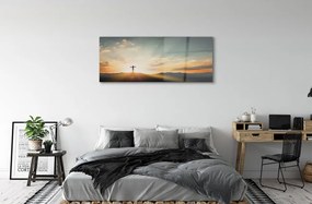 akrylový obraz Cross sun top 120x60 cm