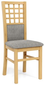 Jídelní židle Girona, dub medový/šedá