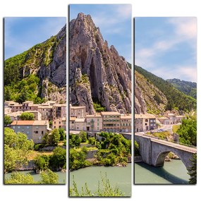 Obraz na plátně - Sisteron v Provence - čtverec 3235C (105x105 cm)
