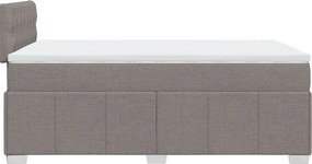 Box spring postel s matrací taupe 120x190 cm textil 3289318