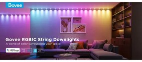 Govee - RGBIC LED String Downlights 5m Wi-Fi