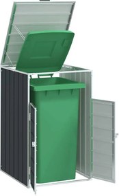 vidaXL Box na 1 popelnici 72 x 81 x 115 cm ocel [4006171] Barva: antracitová
