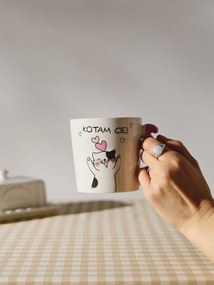 Sinsay - Hrnek s kočičím motivem a nápisem - vícebarevná