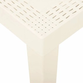 Zahradní stůl bílý 79 x 65 x 72 cm plast 315844